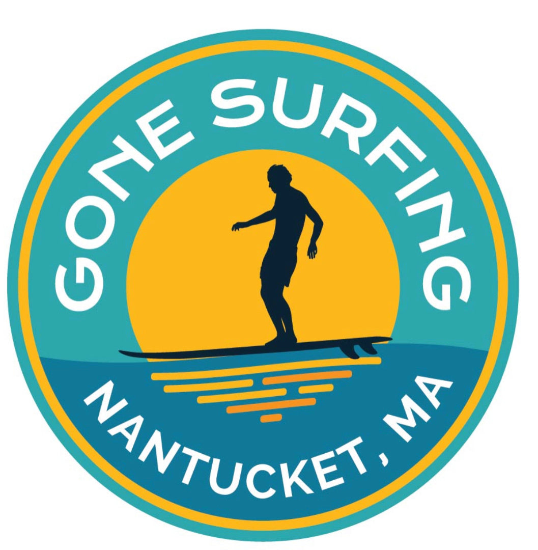 Gone Surfing Aluminum Sign – Nantucket Surf Club